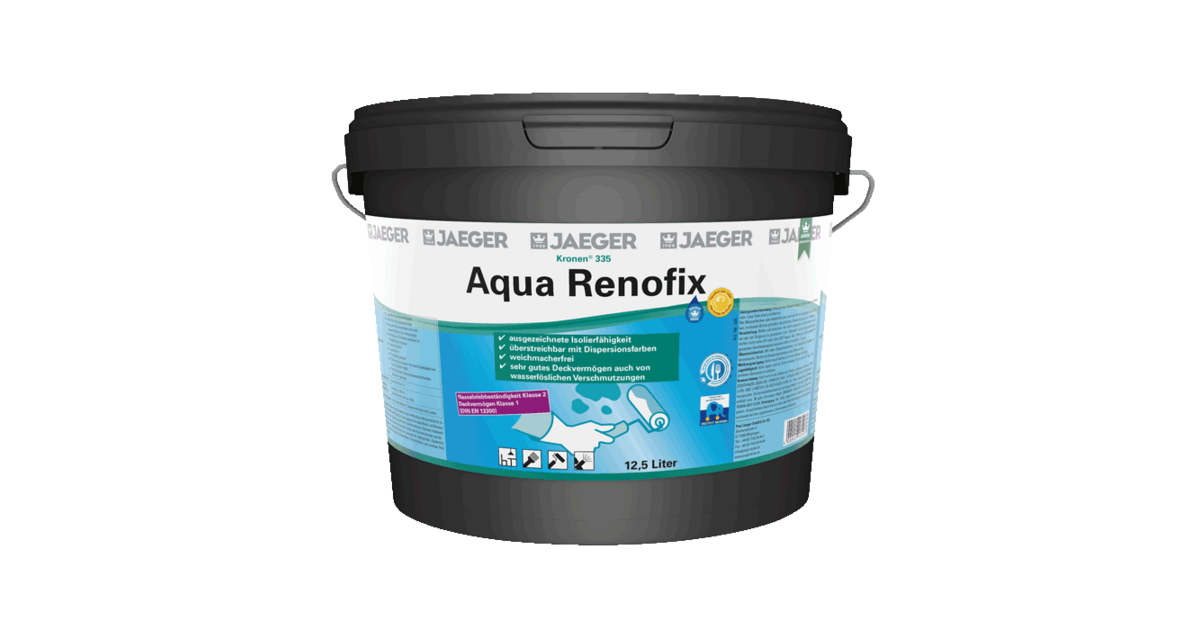 Water stains - soot - nicotine - Kronen® Aqua Renofix - Jaeger Lacke